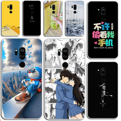 适用LG G7 ThinQ手机套LGG7+手机壳G7 Plus保护套布丁套素材卡通硅胶软套外壳防摔