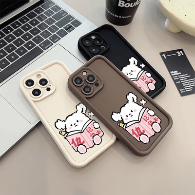 iPhone15卡通适用华为Nova14记仇线条小狗17手机壳软16PLUS苹果13可爱12ProMax糖果VIVOX300PRO少女心荣耀500