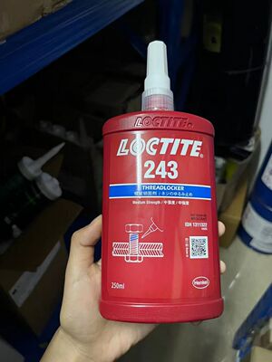 特价正品乐泰Loctite243耐油中强度螺纹锁固胶 蓝色易拆卸 250ml