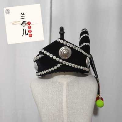 特色苗族彝族民族服饰头饰帽子牛角少数民族成人儿童苗族帽子优质