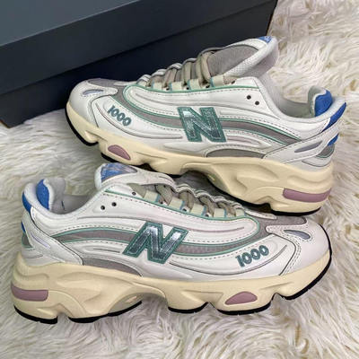 New Balance NB 1000 舒适运动 低帮跑步鞋 男款 白蓝 / M1000WA