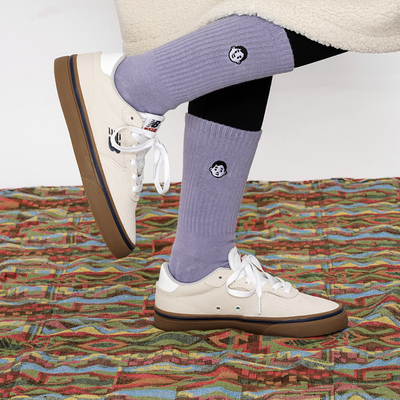 New Balance NB 232 防滑 低帮 板鞋 男女同款 米白 棕AM232WGH