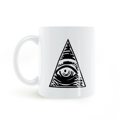 All-Seeing-Eye-Mug-三角黑色写轮眼马克杯杯子陶瓷