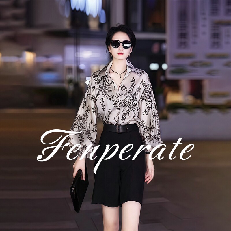 FENPERATE轻奢高级感气质独特衬衫女秋季单穿超好看减龄漂亮上衣