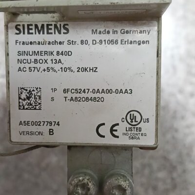 NCU-BOX 13ASINUMERIK 840D NCU 571.5SINUMERIK 840D NCU 572.5