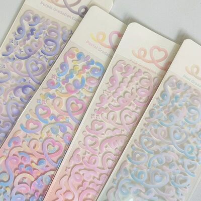 1PCS  Cute Kawaii Deco Stickers Korean Stickers Photocard De