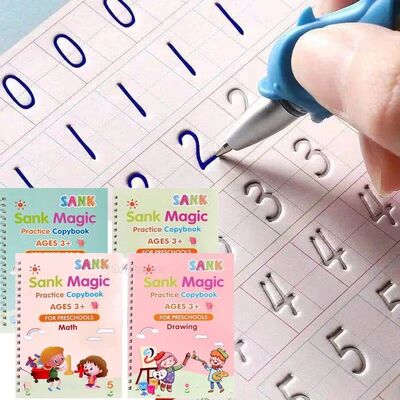 SANK Magic Book Practice Copybook for Kids Learning French R