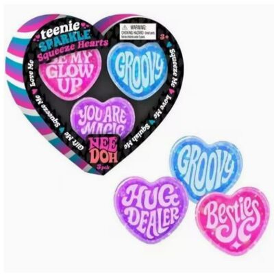 NeeDoh Heart-shaped Squishy Toy, Soft Non-sticky Stress Reli