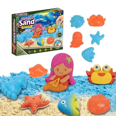 Kids Colorful Magic Sand Kit Moldable Craft Art Game Fun Par