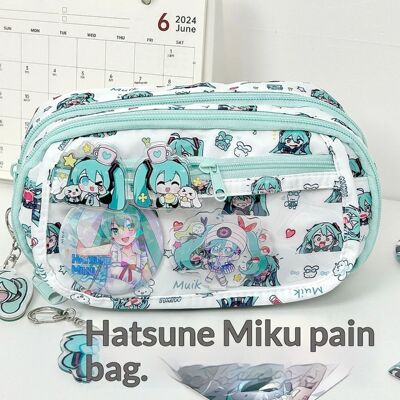 Hatsune Miku Pain Bag Pencil Case Student Large Capacity Sta