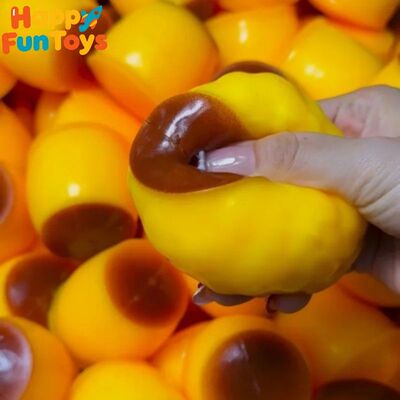 Caramel Pudding Shape Squeeze Toy Slow Rising Soft Pudding B