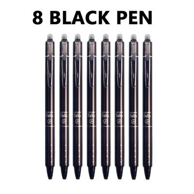 0.5mm Retractable Erasable Gel Pens Set with Refills Black B