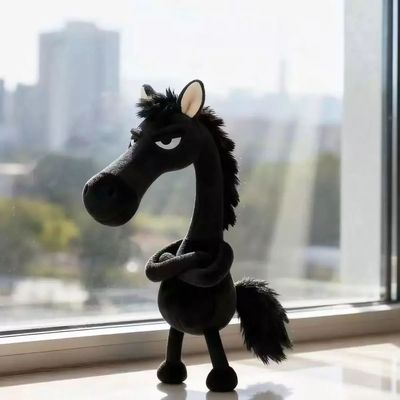 2026 Year of the Horse Plush Pendant Keychain 14CM Mascot Po