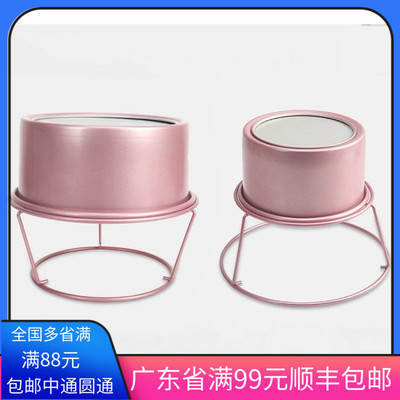 优质6寸8寸冷却架不粘玫瑰金晾网戚风蛋糕模烘工具倒扣面包冷却架