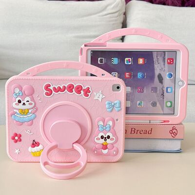 iPadAir7/6保护壳360旋转支架5平板iPadmini7带笔槽11英寸适用