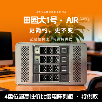 田园犬1号air雷电硬阵列 lsi9362 超高速 摄影师 剪辑师专业存储