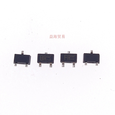 贴片三极管BR NPN管2SC2412 丝印FR 2SA1037 PNP管全新50V0.15A