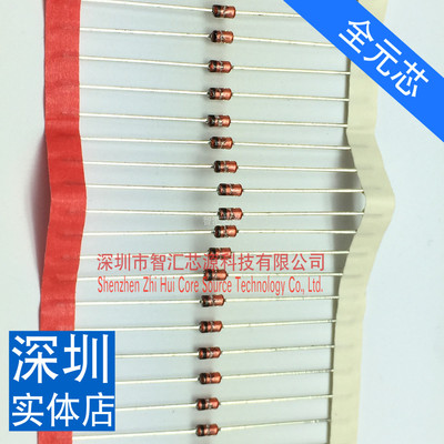 10个BZX85C100 1W 100V DO-41 玻璃封装 全新原装现货
