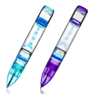 Creative Liquid Motion Bubbler Fidget Pen Liquid Timer Pens