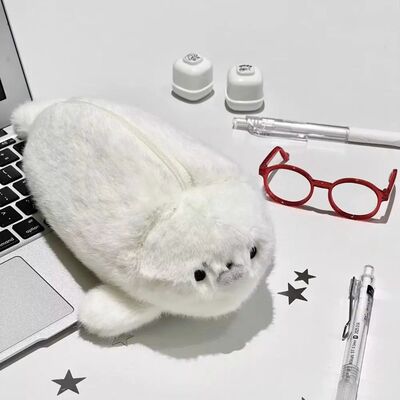Funny Seal Pencil Case Large Capacity High Aesthetic Value P
