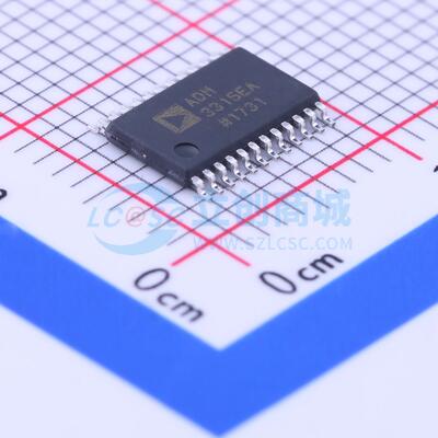 RS232芯片 ADM3315EARUZ TSSOP-24 原装正品 电子元器件配单