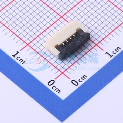 连接器 FFC10003-04SBB124W5M SMD,P=1mm,卧贴 翻盖式 4P 下接