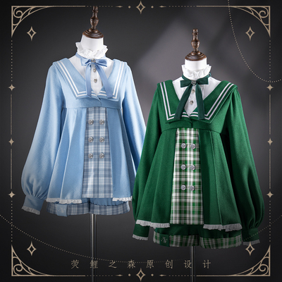 定金 荧鲤之森 原创设计天蝎座王子装lolita正太短裤洛丽塔学院风