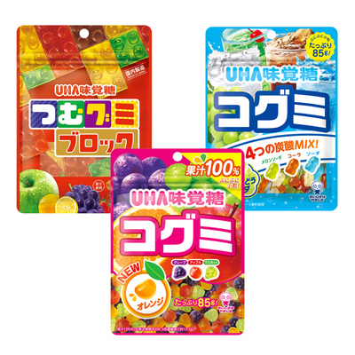 日本uha软糖 水果碳酸汽水味软糖硬糖