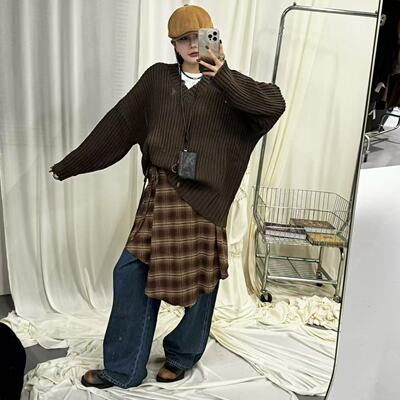 SYReperes D【拥抱秋意】2024初秋格纹一片式半裙SY-0926-26598