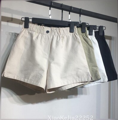 高腰a字阔腿裤小个子短裤