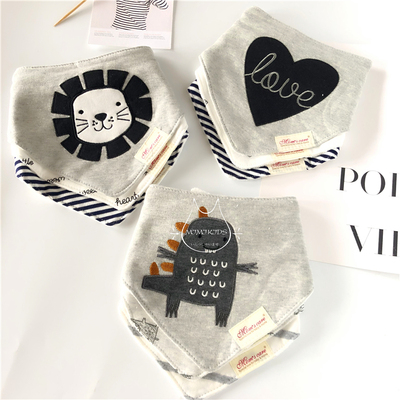 包邮婴儿纯棉口水巾33条装刺绣