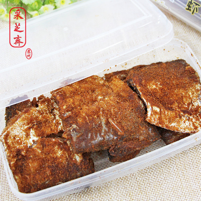 苏州土特产*采芝斋*虾籽鲞鱼 大盒装 毛重约250g特价