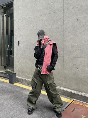 长裤解构多口袋工装裤