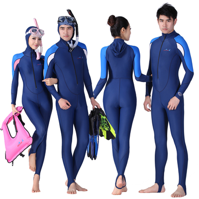 冲浪水母衣男女连体带帽潜水服