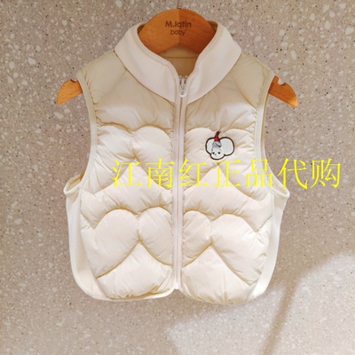 Mlatin马拉丁童装2026年冬款女童上衣外套马甲羽绒服126914501Y