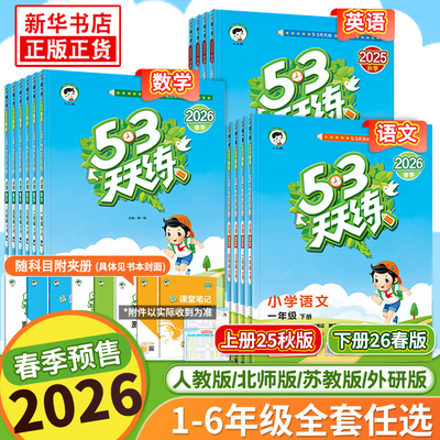2026新版53天天练同步练习册