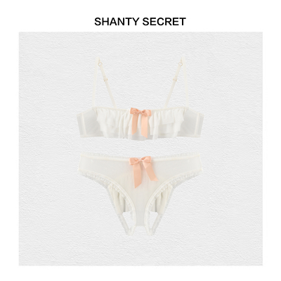 薄款透视蕾丝文胸镂空有上托高级