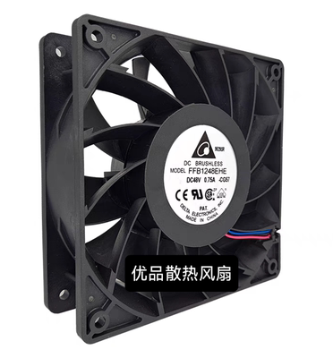 台达FFB1248EHE 48V 0.75A 12038 2 3 4线12CM变频器机柜散热风扇