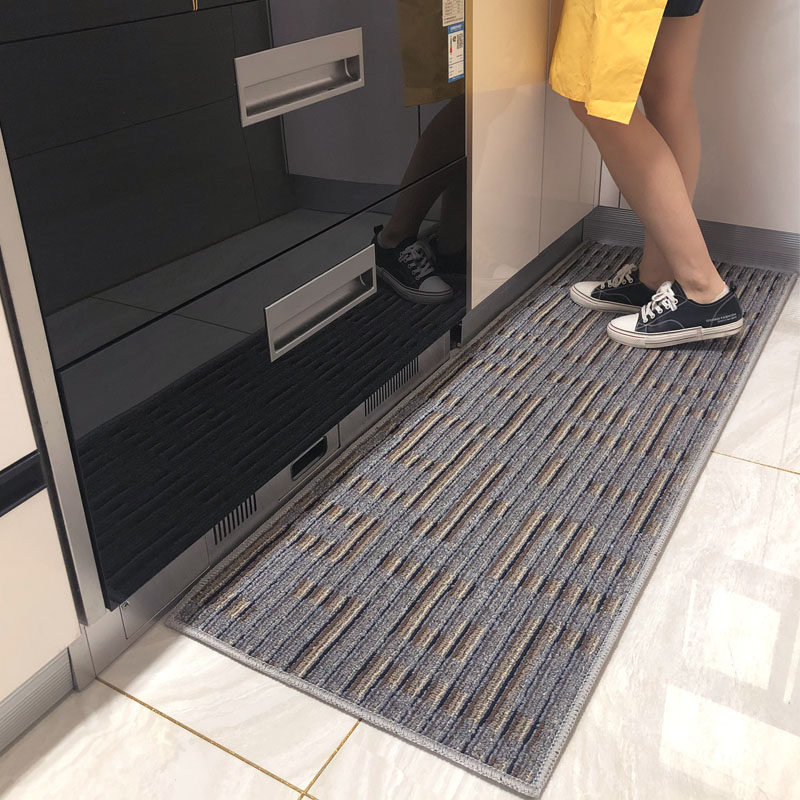 条纹厨房吸水地毯防油餐厅地垫浴室门垫卫生间吸水脚垫进门防滑垫