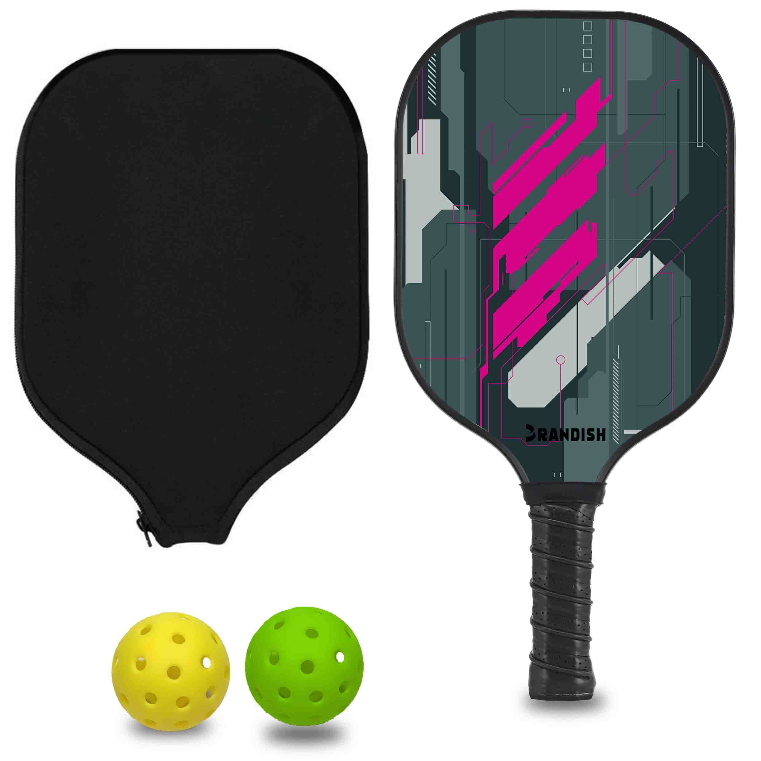 匹克球板拍pickleball玻璃纤维轻盈耐用专业比赛学生通用粉源计划