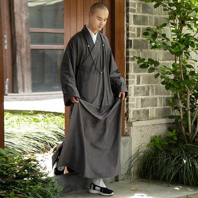 特价缎梵僧服长褂夏季薄款和尚衣出家人僧侣衣服大褂男女同款长衫