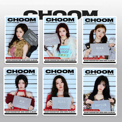 BABYMONSTER 【CHOOM】回归系列徽章海报不干胶海报 墙贴画 明星
