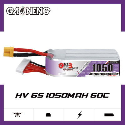 GNB高能1050mAh 6S 22.8V 60C HV遥控无人机聚合物锂电池FPV航模