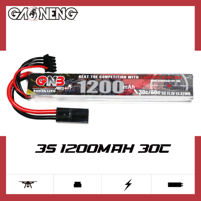 GAONENG高能1200mAh 3S 11.1V 30C玩具水枪软弹枪锂电池锦明玩具