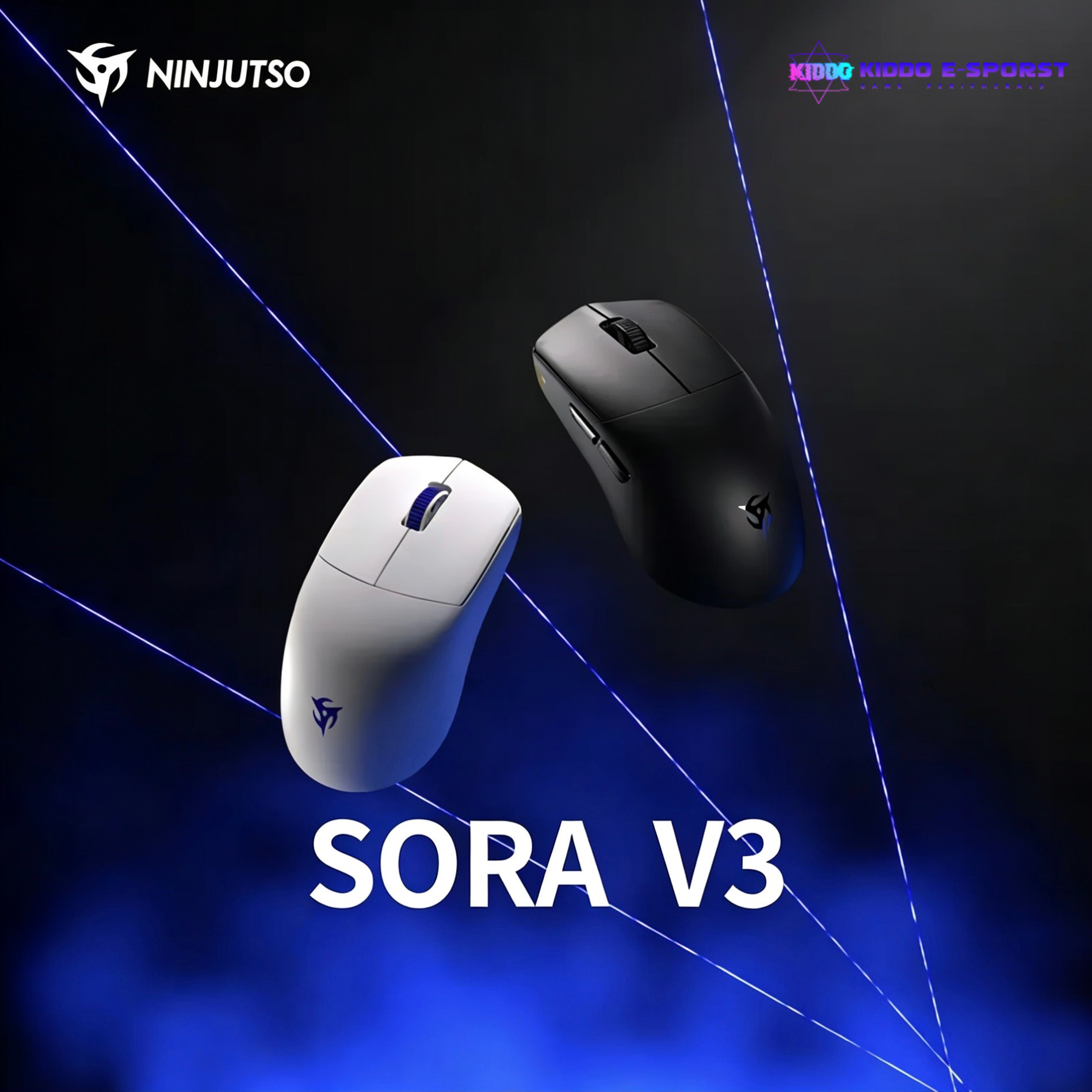 NINJUTSO Sora V3 无线轻量化电竞游戏FPS游戏鼠标 标配8K传感器