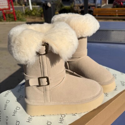 HFO高筒厚底雪地靴冬季