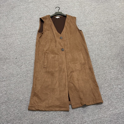 K3170秋冬新款麂皮绒马甲背心女宽松休闲百搭无袖外套