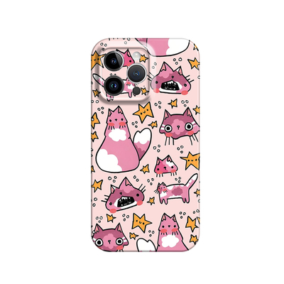 搞怪星星猫咪适用iPhone16promax苹果15小米14mate60华为pura70nova13荣耀300菲林手机壳红米k80vivos20s19软