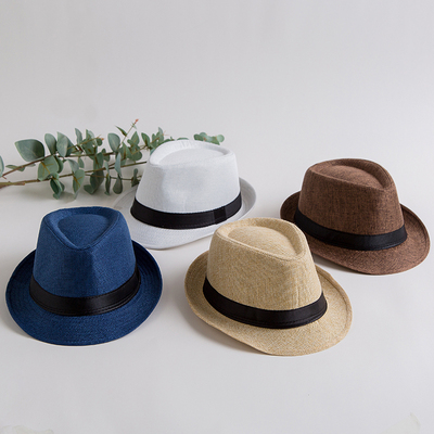 舞台遮阳复古休闲风爵士帽