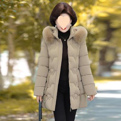 中冬季羽绒服新女款爆款妈加妈羽绒外226套洋气时尚厚显年瘦中长